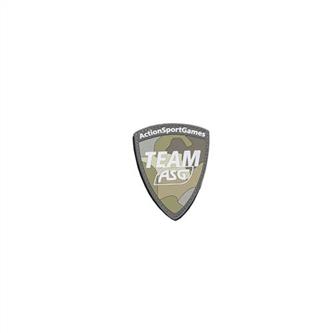 Team ASG. Velcro patch, Grøn Multicam | Airsoft Armoury Webshop