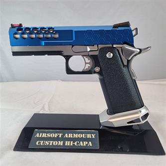 Custom Hi-Capa 4.3, Blue & Silver - One Of a Kind | Airsoft Armoury Webshop